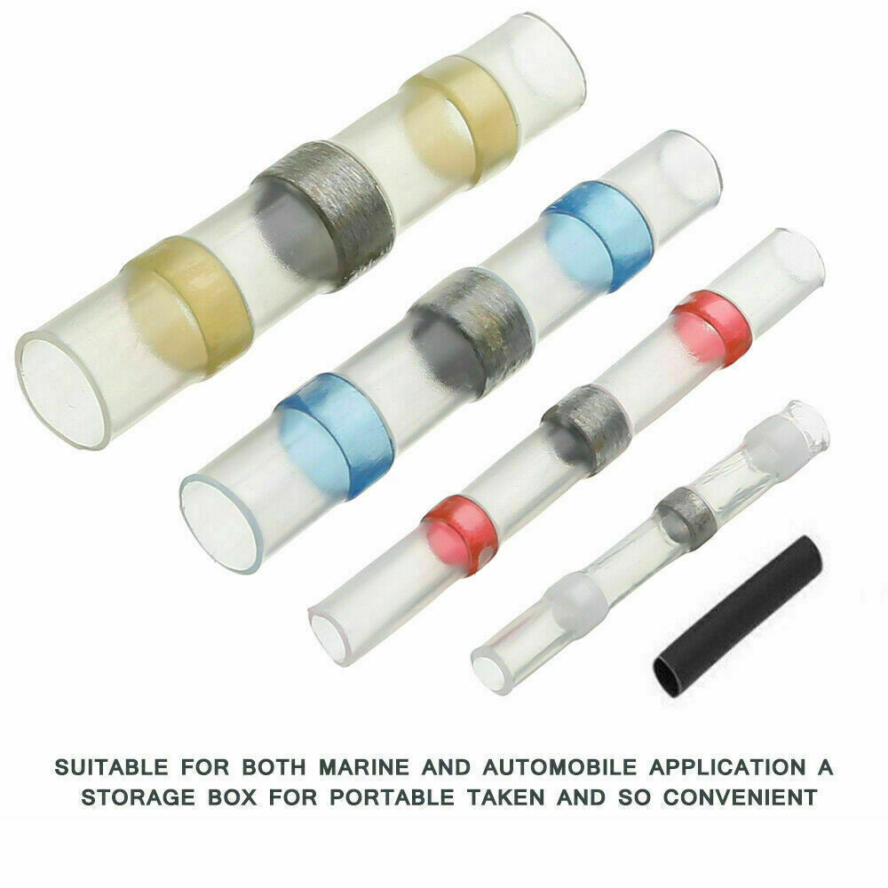 800pcs Solder Seal Sleeve Heat Shrink Butt Wire Connectors Terminals ...