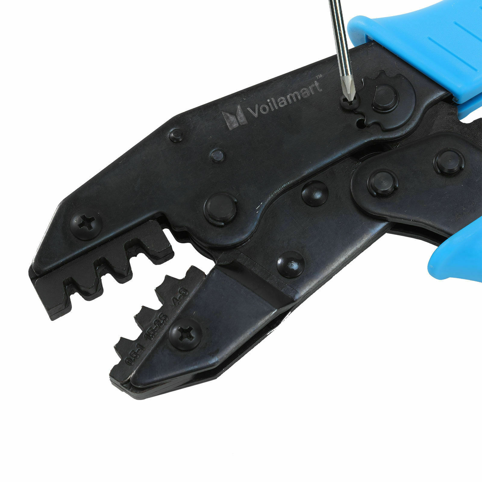 Cable Crimper Non-insulated Electrical Ferrule Ratchet Wire Plier ...