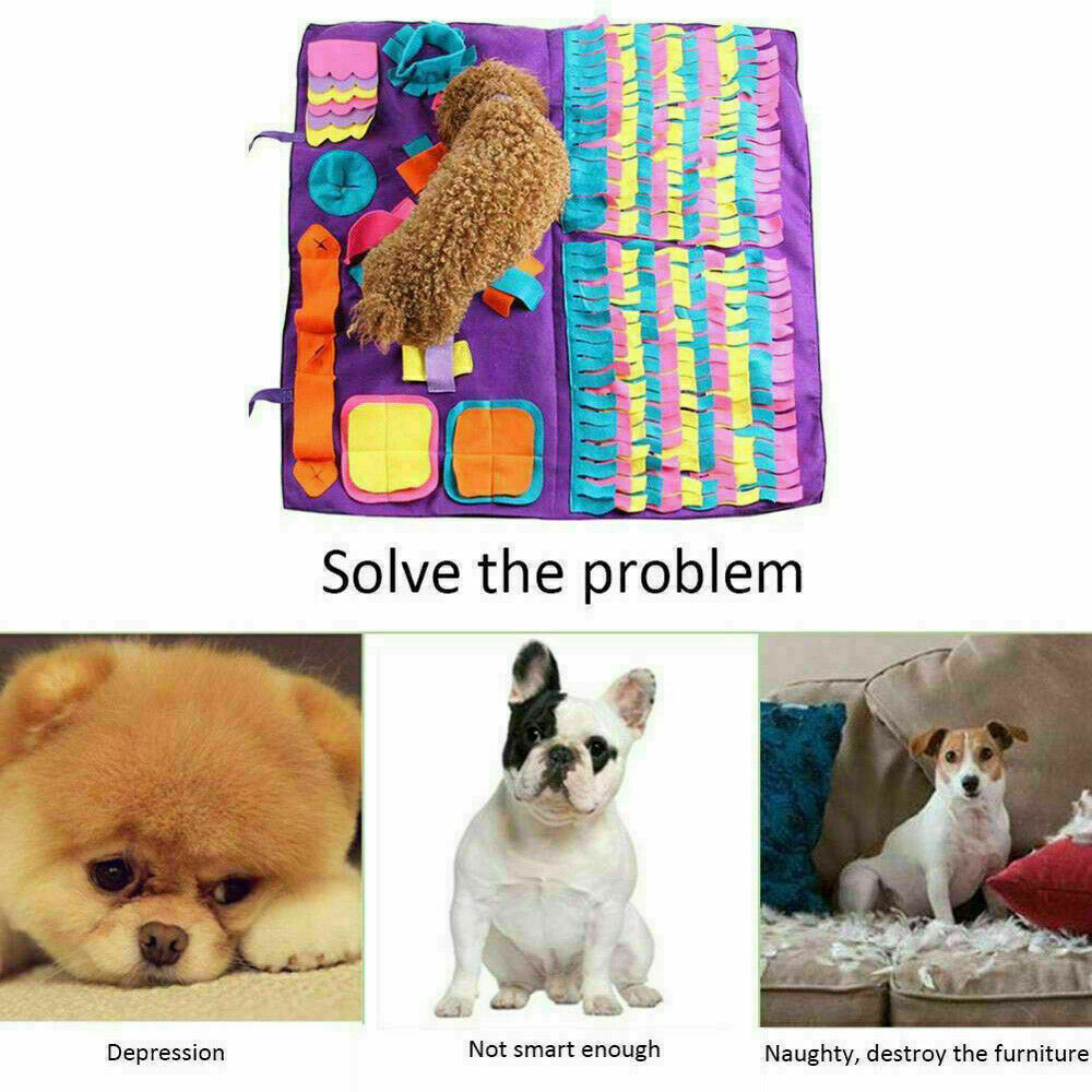 Dog Pet Nose Training Sniffing Pad Toys Blanket Game Feeding Cushion ...