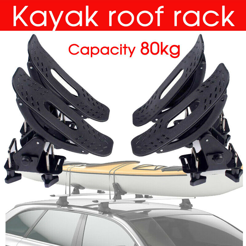 Universal Kayak Carrier w/ Straps 4 Saddle Watercraft Roof Rack Arm ...